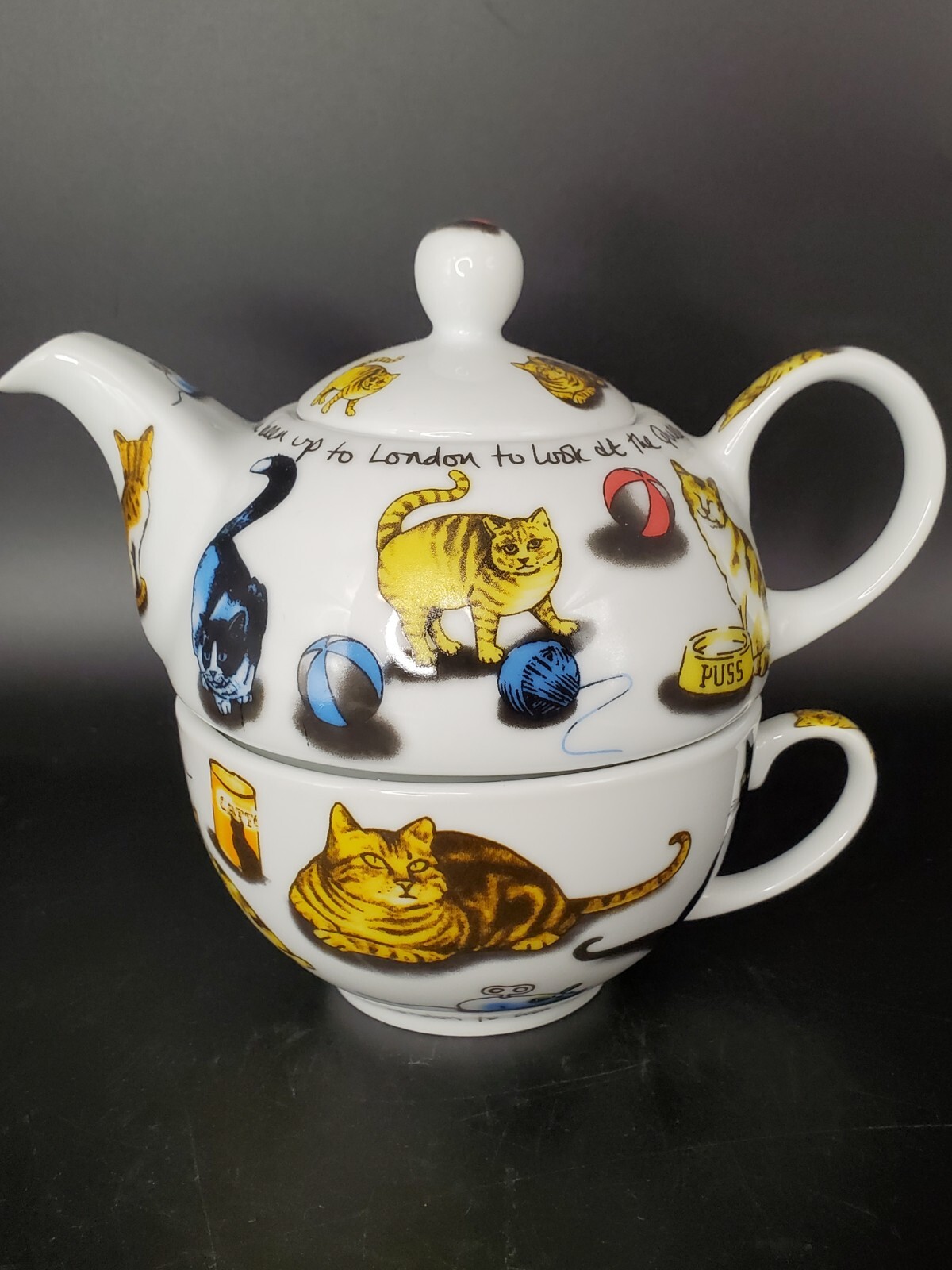 Paul Cardew 3 Pc Teapot & Cup Cats Kittens Designed In England 2011 | eBay
