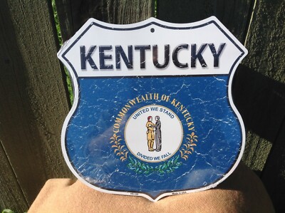 Kentucky State Flag US Highway Sign Novelty Metal 12" x 12" Road | eBay