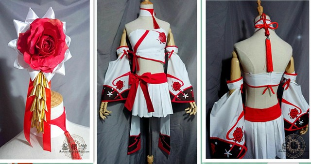 Final Fantasy XIV FF14 Shisui Set of Healing Cosplay Costume Women ...