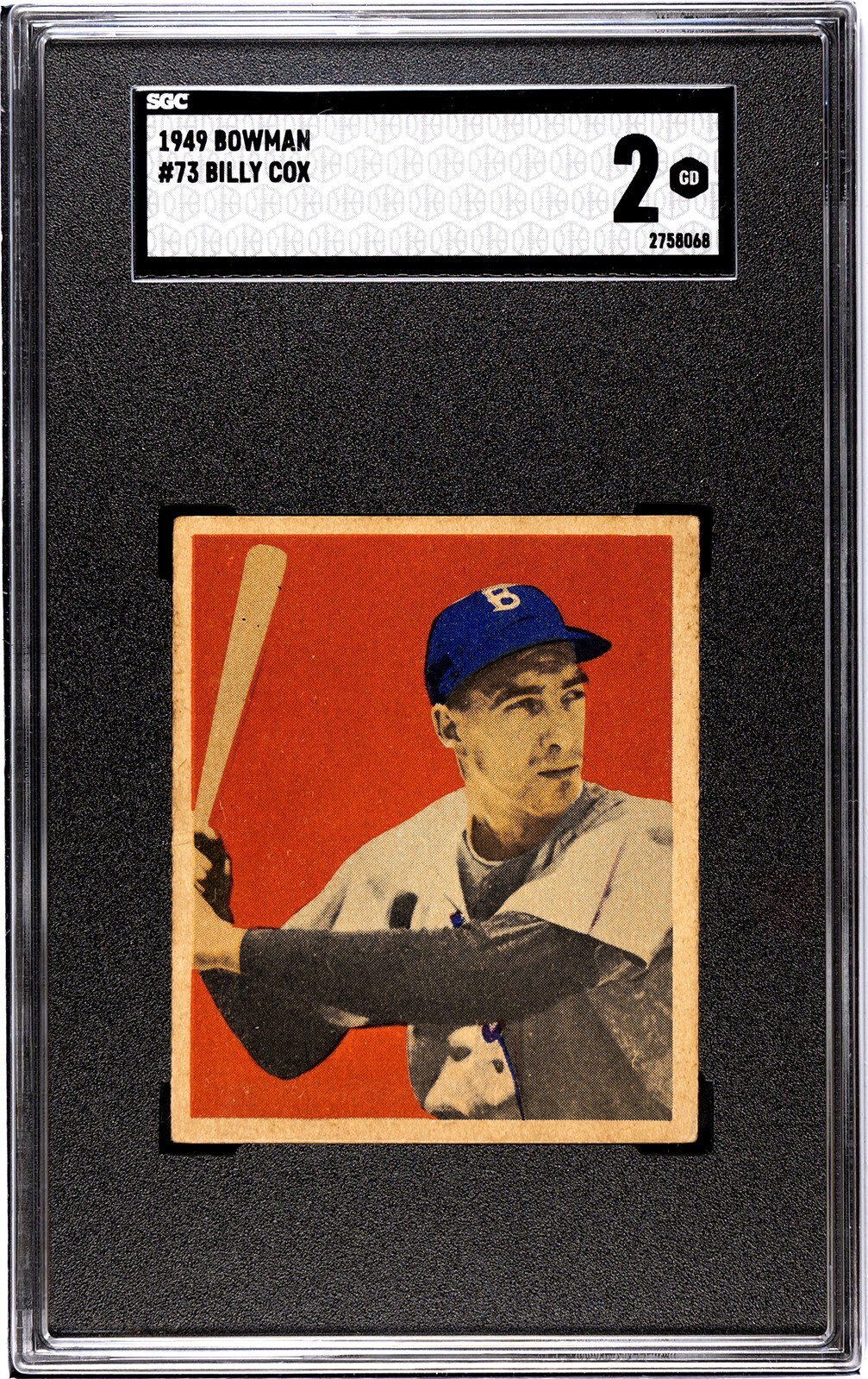 1949 Bowman Billy Cox Brooklyn Dodgers Rookie #73 PSA 3 Just Graded ...