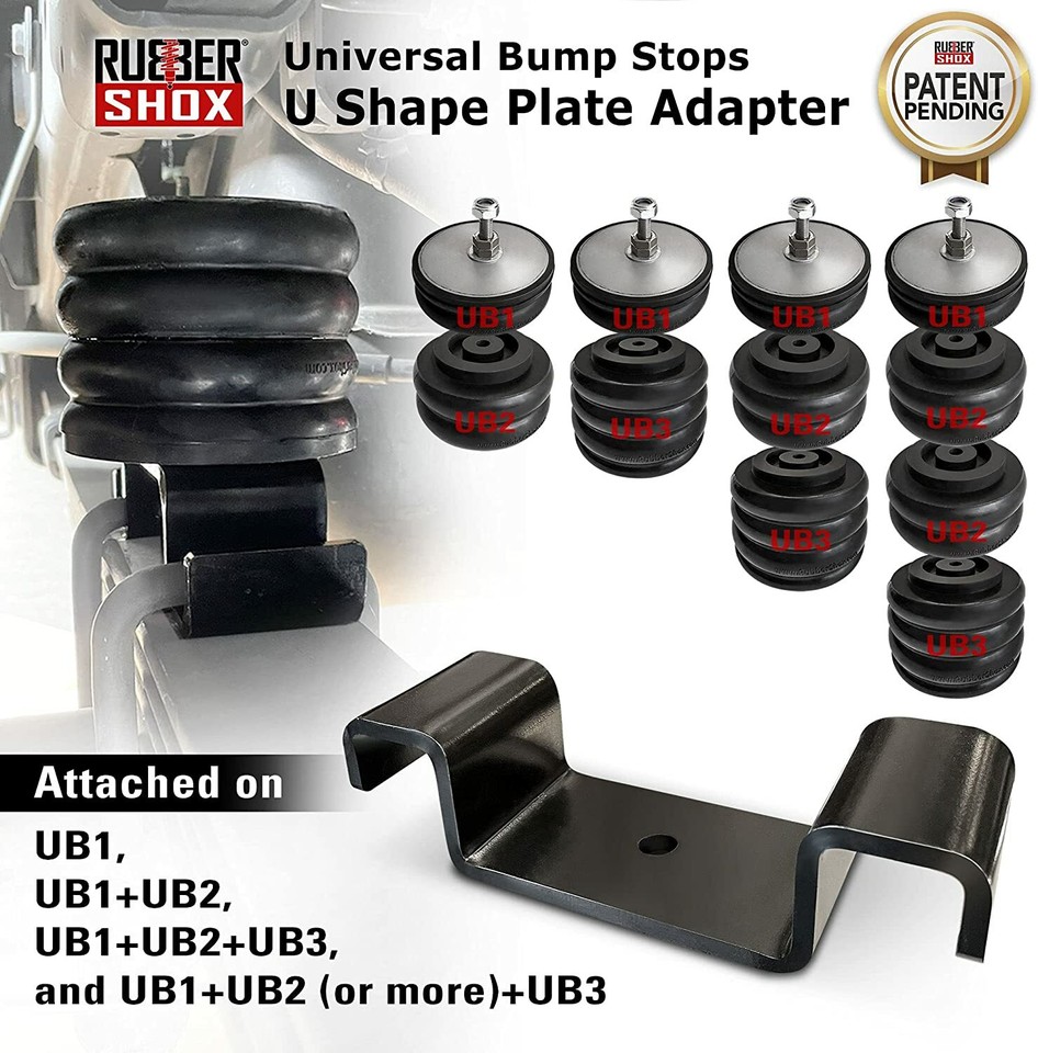 Modular Universal Natural Rubber Bump Stop Clamp Type Adapter for Truck ...