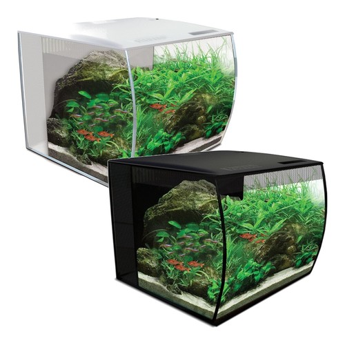 Fluval Flex LED Aquarium Nano Fish Tank 34L Black/White (34 Litre) | eBay UK