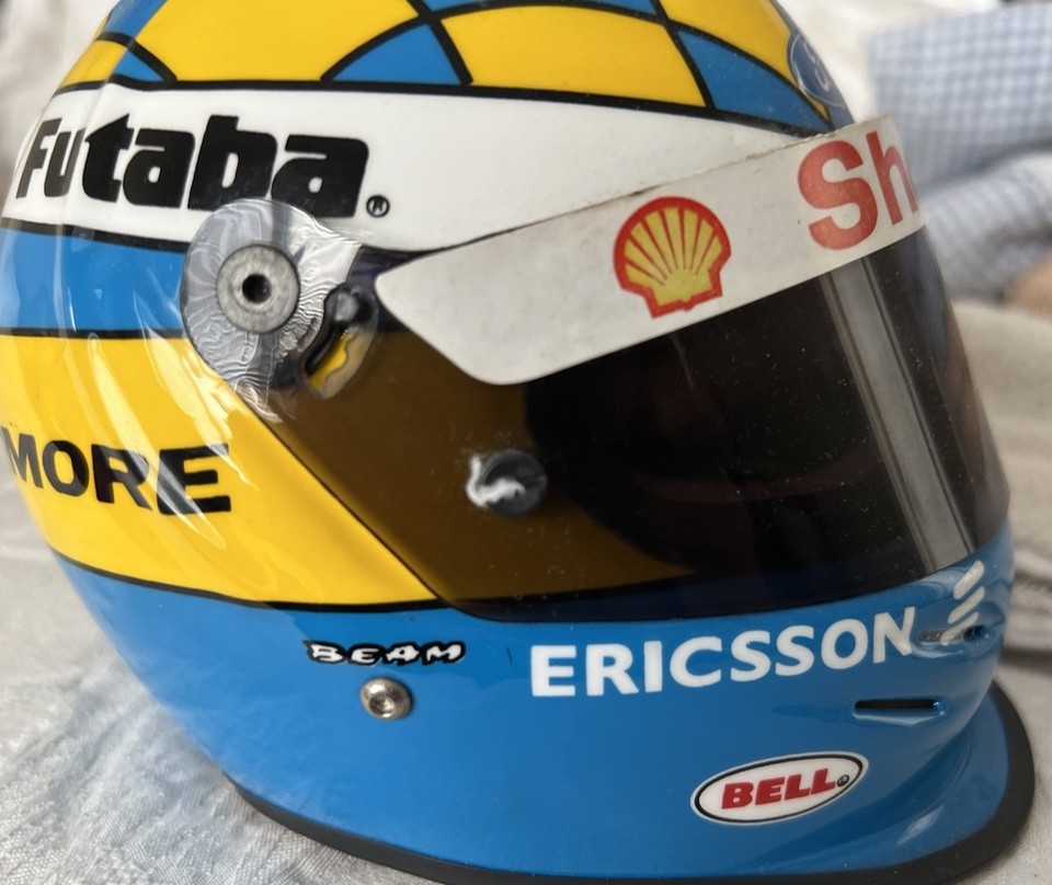 Kenny Brack 1/2 Bell Helmet Shell Indycar Champcar F1 Excellent ...