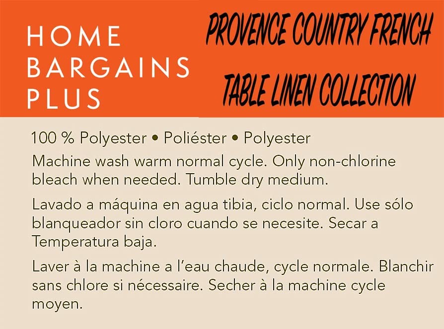 Oval Tablecloth 60x84in Blue Lemon Garden Outdoor Water Stain Resistant ...