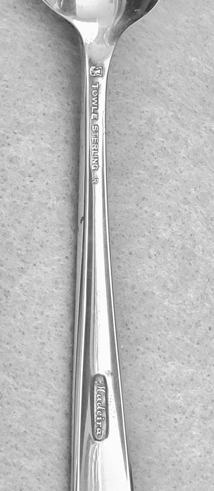 MADIERA Towle Sterling Silver GROUP OF 4- TEASPOONS 1-DINNER FORK - 155 ...