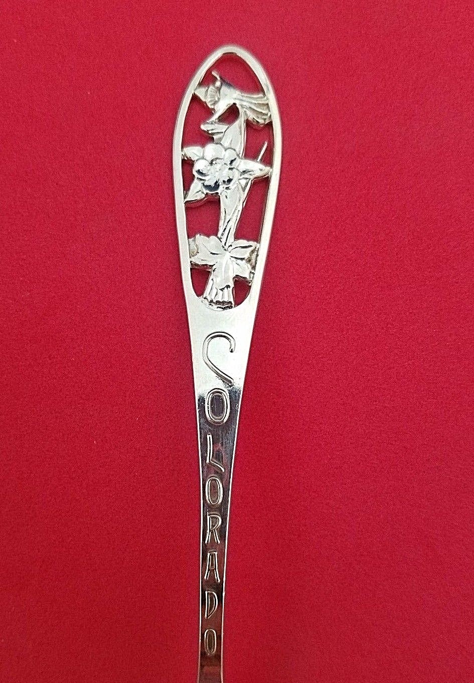 Vintage Colorado Sterling Silver Souvenir Spoon with Columbine Flower ...