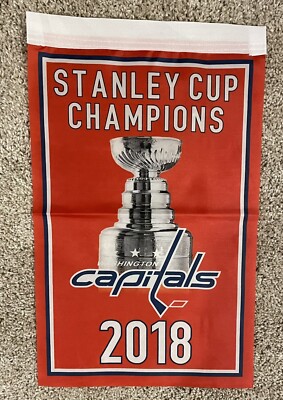 Washington Capitals NHL 2018 Stanley Cup Champions Banner/Flag 18.5" x ...