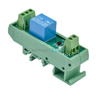 1way Relay module DIN Rail Mount 10A 5V 12V DC PNP NPN compatible 1NO ...