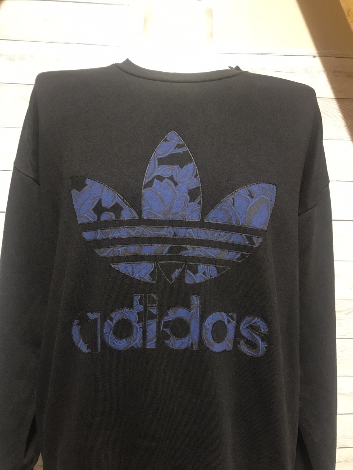 Adidas Mens Black Paisley Pattern Pocket Jumper Sweat… - Gem