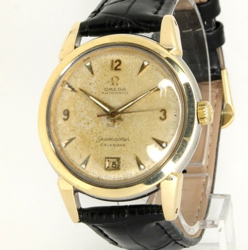 1951 Omega Seamaster Calendar Gold Capped 2627-7SC Caliber 353 ...