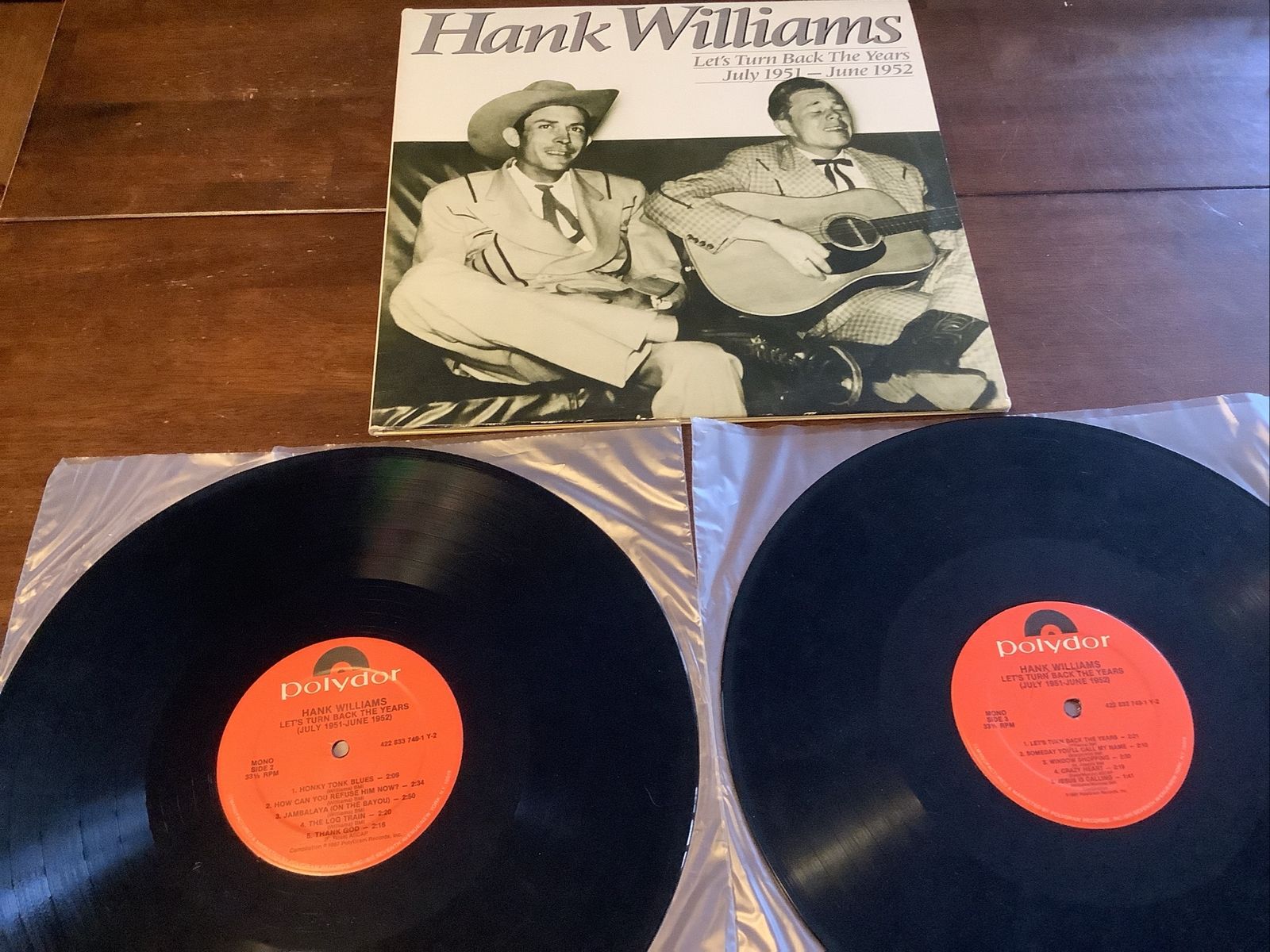 Hank Williams 2 LP Let’s Turn Back The Years July 1951 June 1952 ...