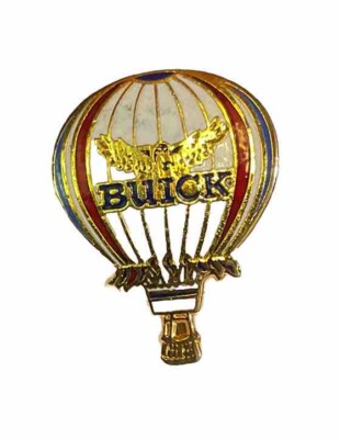 Buick Eagle Logo Hot Air Balloon Gold Tone Enamel Pin Advertising | eBay