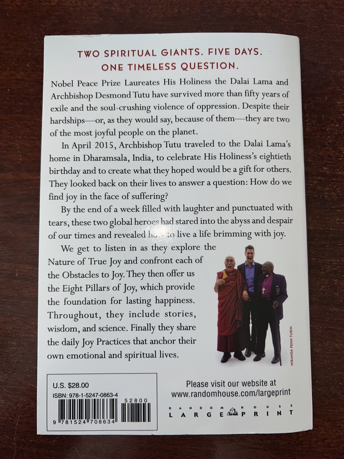 The Book of Joy : Lasting Happiness in a Changing World by Desmond Tutu ...