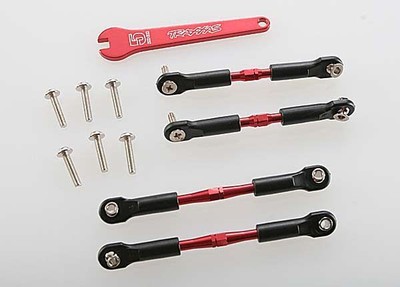 TRA3741X TURNBUCKLES, ALUMINUM (RED-ANODIZED), CAMBER LINKS, FRONT ...