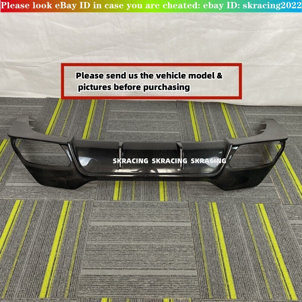 For 2019-2022 BMW 8 Series M8 850i G14 G15 Carbon Fiber Rear Bumper Lip ...