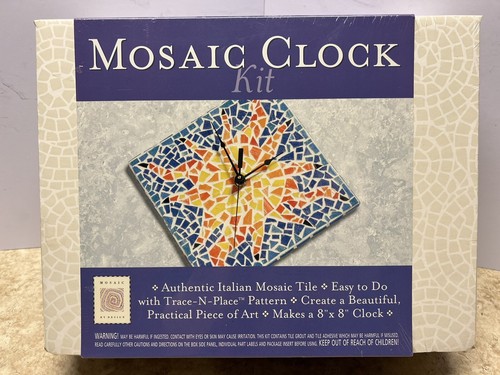 Mosaics Clock Kit by Mosaics By Design BRAND NEW SEALED 8” x 8” 638799500052| eBay
