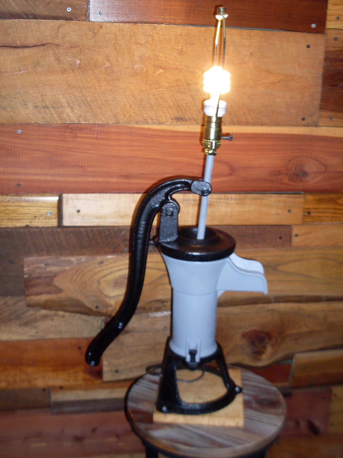 Repurposed Antique Cast Iron Columbiana Water Pump, Lamp. | eBay