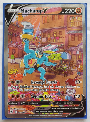 Pokemon - Machamp V [Alternate Art] *Ultra Rare* Astral Radiance 172/ ...