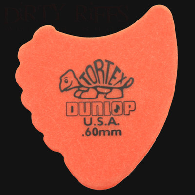 Dunlop Tortex Fin / Fins Orange 0.60mm Guitar Picks - 6 10 12 20 24 36 ...