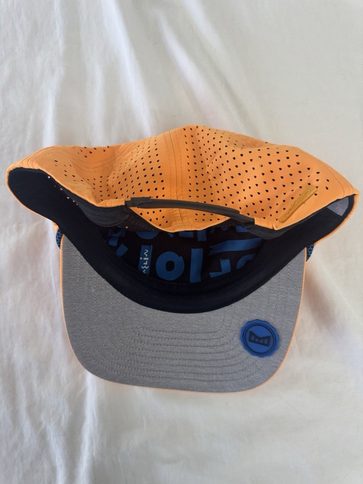 Melin Coronado Hydro Brick Snapback Hat Cap Classic Orange Neon ...