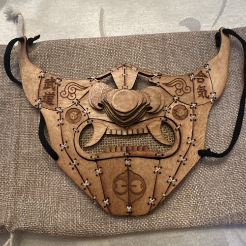 Asian Wood Half Mask New | eBay