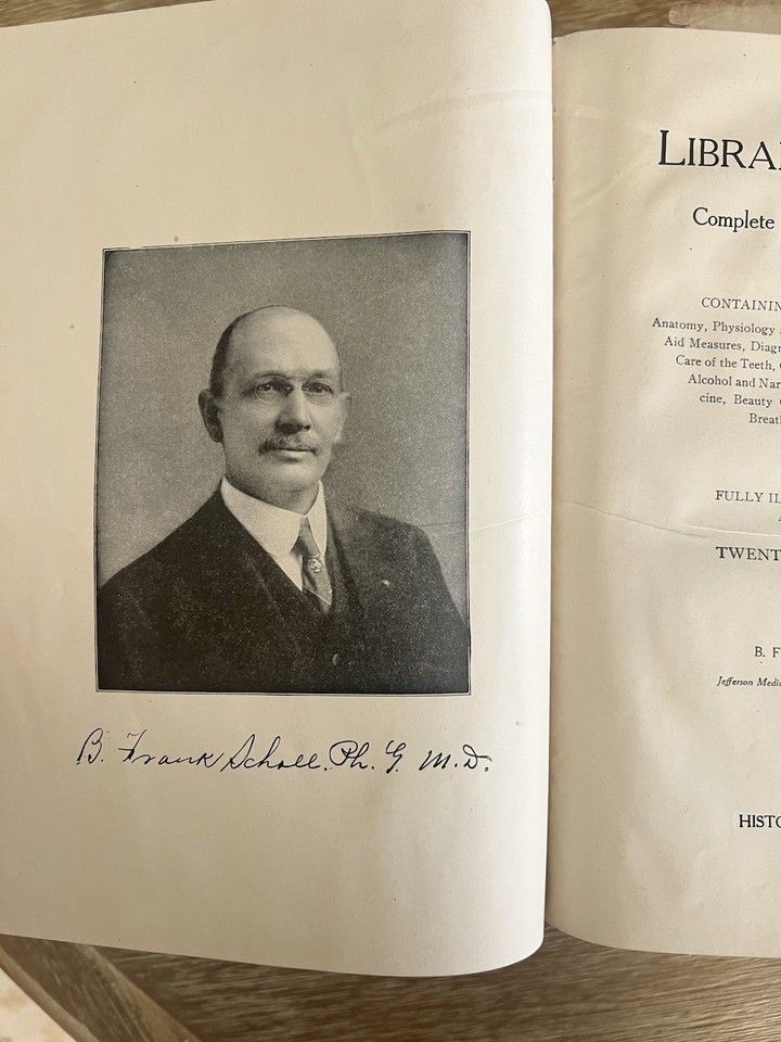 Library of Health 1916 Frank Scholl 20 Books-One Volume Fold-Out ...
