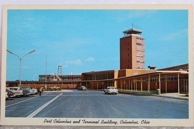 Ohio OH Columbus Port Terminal Building Postcard Old Vintage Card View ...