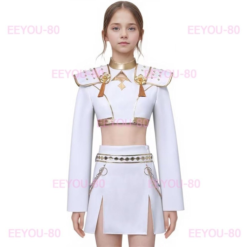 Kids Girl K-POP Zoey Cosplay Costume Wig Swords Book Week Dress | eBay