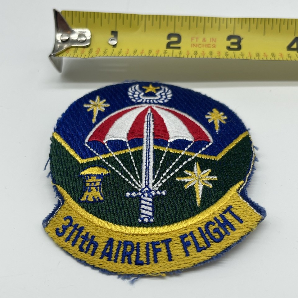 U.S. Military Air Force 311th Airlift Flight Patch Insignia Parachute ...