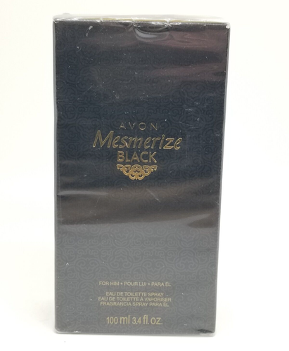NEW Vintage Avon Mesmerize Black For Men Eau De Toilette Spray 2016 3.4 ...