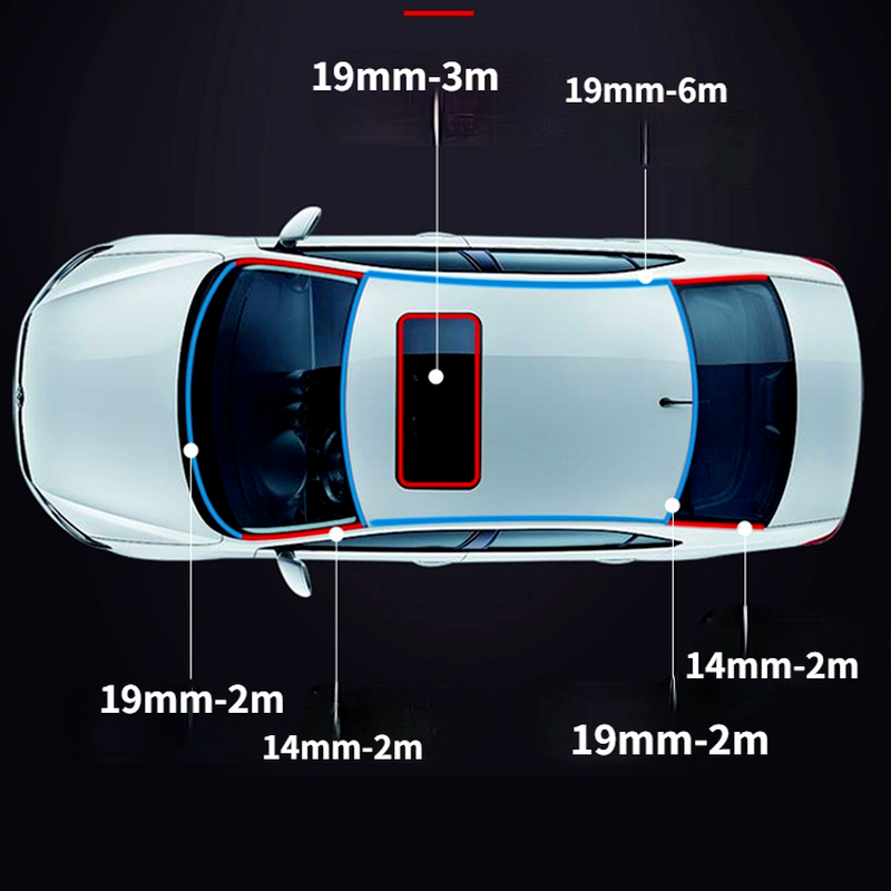 1Roll Auto Car Sealing Strip Rubber Self-Adhesive Sunroof Window ...