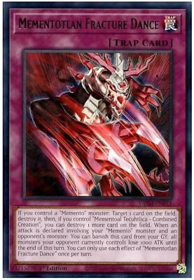 Yu-Gi-Oh! - Mementotlan Fracture Dance - VASM-EN011 - Rare - 1st Ed -NM/M | eBay