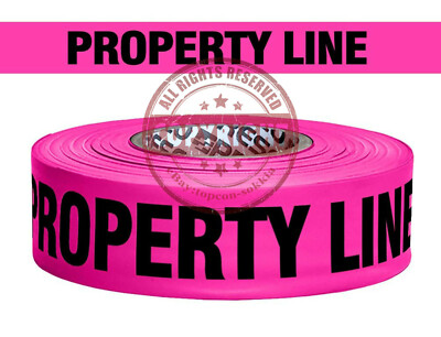 3 ROLLS PRESCO, PINK PROPERTY LINE SURVEYORS FLAGGING,BOUNDARY MARKING ...