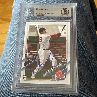 Bobby Dalbec 2021 Topps Autograph Beckett BAS ROOKIE BOSTON RED SOX | eBay
