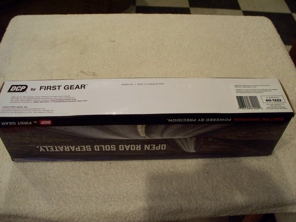 A DUIE PYLE 2022 PETERBILT TRACTOR TRAILER DIECAST DCP FIRST GEAR TRUCK ...
