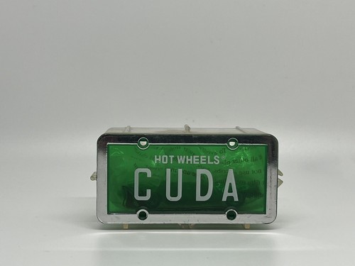 Hot Wheels License Plate Series Green Cuda Convertible | eBay