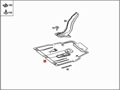 Genuine MERCEDES BBDC W242 Cover engine comp. Lower 2465200223 | eBay