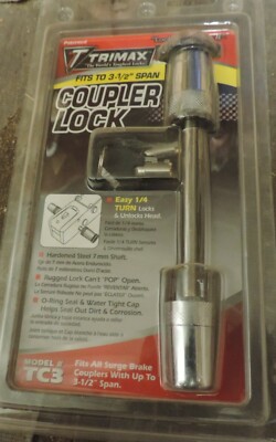 Trimax - TC3 - Premium Coupler Lock, Individual Hardened Steel Lock | eBay