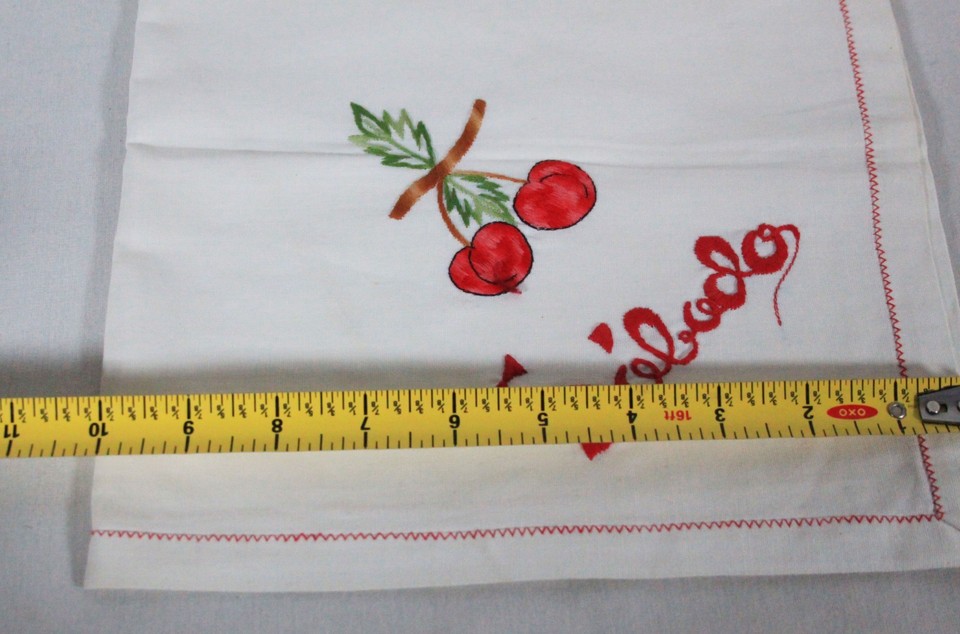 RARE VINTAGE SABADO CHERRY BAMBOO PICNIC MAT 58" X 36" + LINEN MAT 21 ...