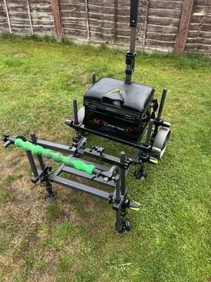 Maver Mxi Series 1 Fishing Box Complete with Accessories And Trolley ...