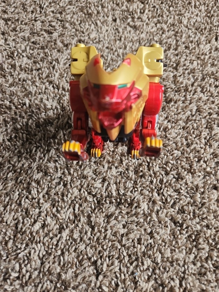 2002 Bandai Power Rangers Deluxe Wild Force Megazord Red Lion Zord ...