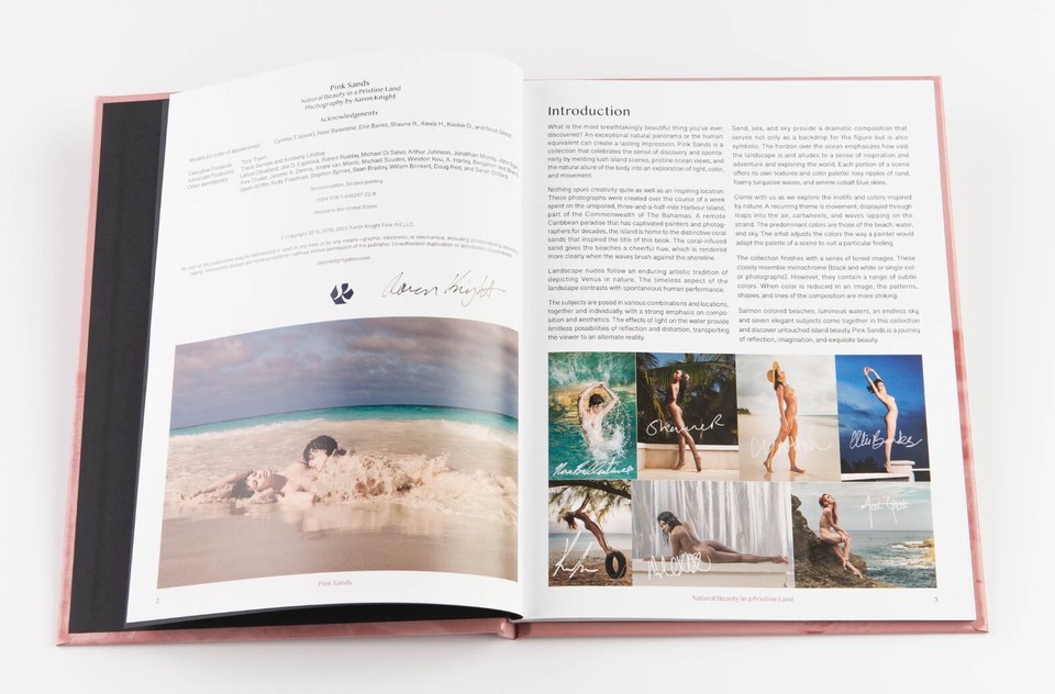 Pink Sands art nude photography book by Aaron Knight, New, signed ...