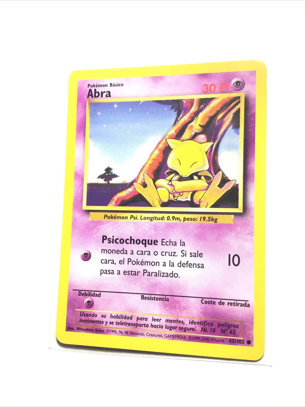 ABRA - 43/102 - 30 PI - SPANISH Base Set - Pokemon Card - LP | eBay