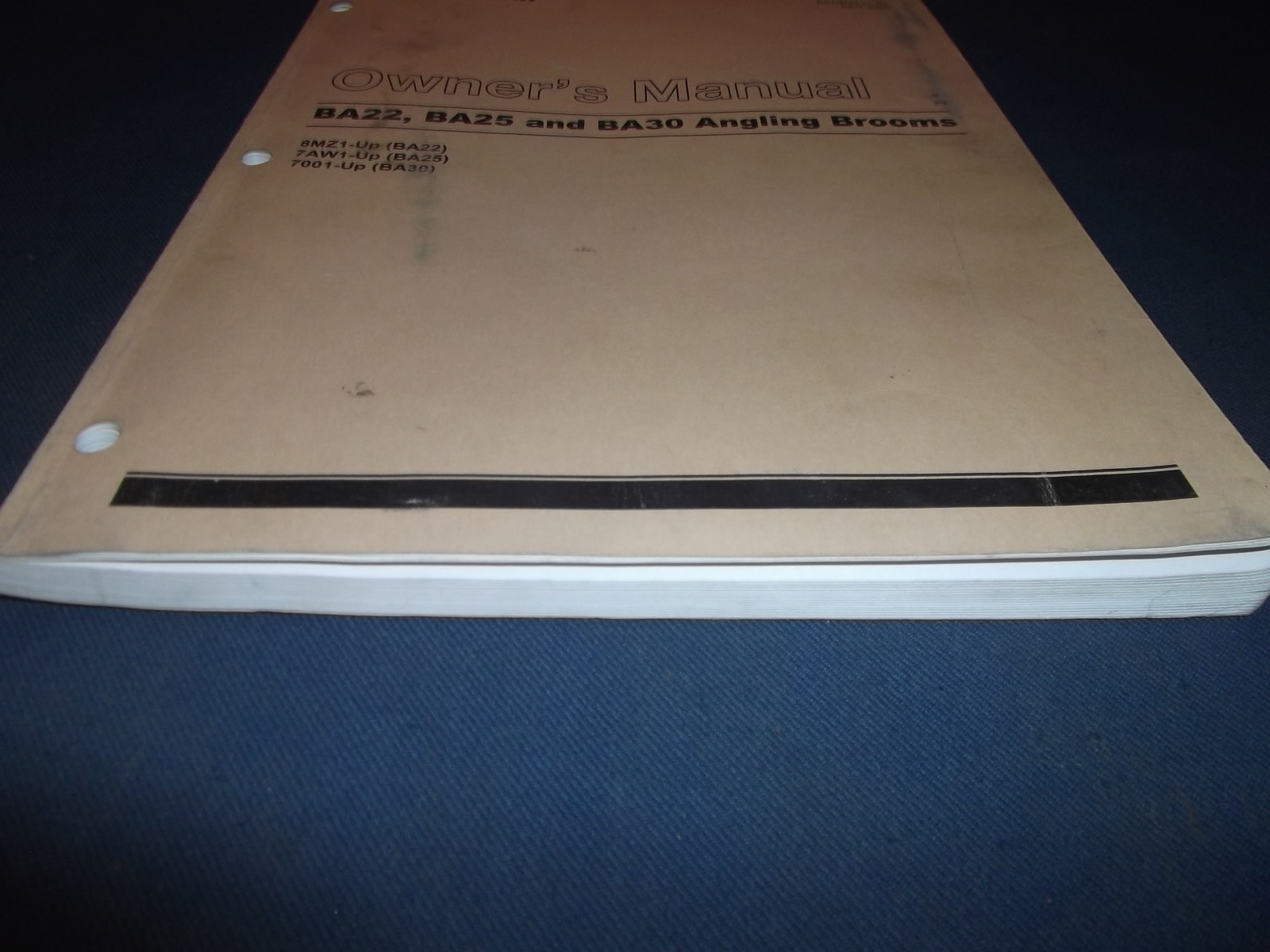 CAT CATERPILLAR BA22 BA25 BA30 ANGLING BROOM PARTS OPERATION ...