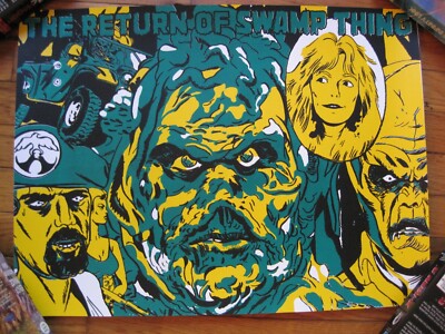 The Return Of Swamp Thing Screen Printed Poster Terror Vision Heather ...