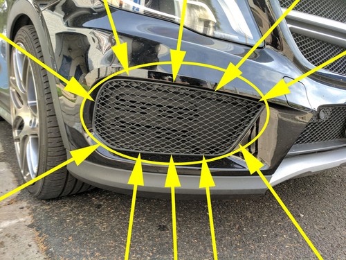 2014-2019 Mercedes-Benz GLA-Class Front Bumper Right Mesh Grille Grid ...