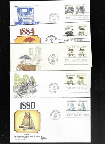US FDC FIRST DAY COVERS COLLECTION TRANSPORTATION COILS LOT OF 24 | eBay