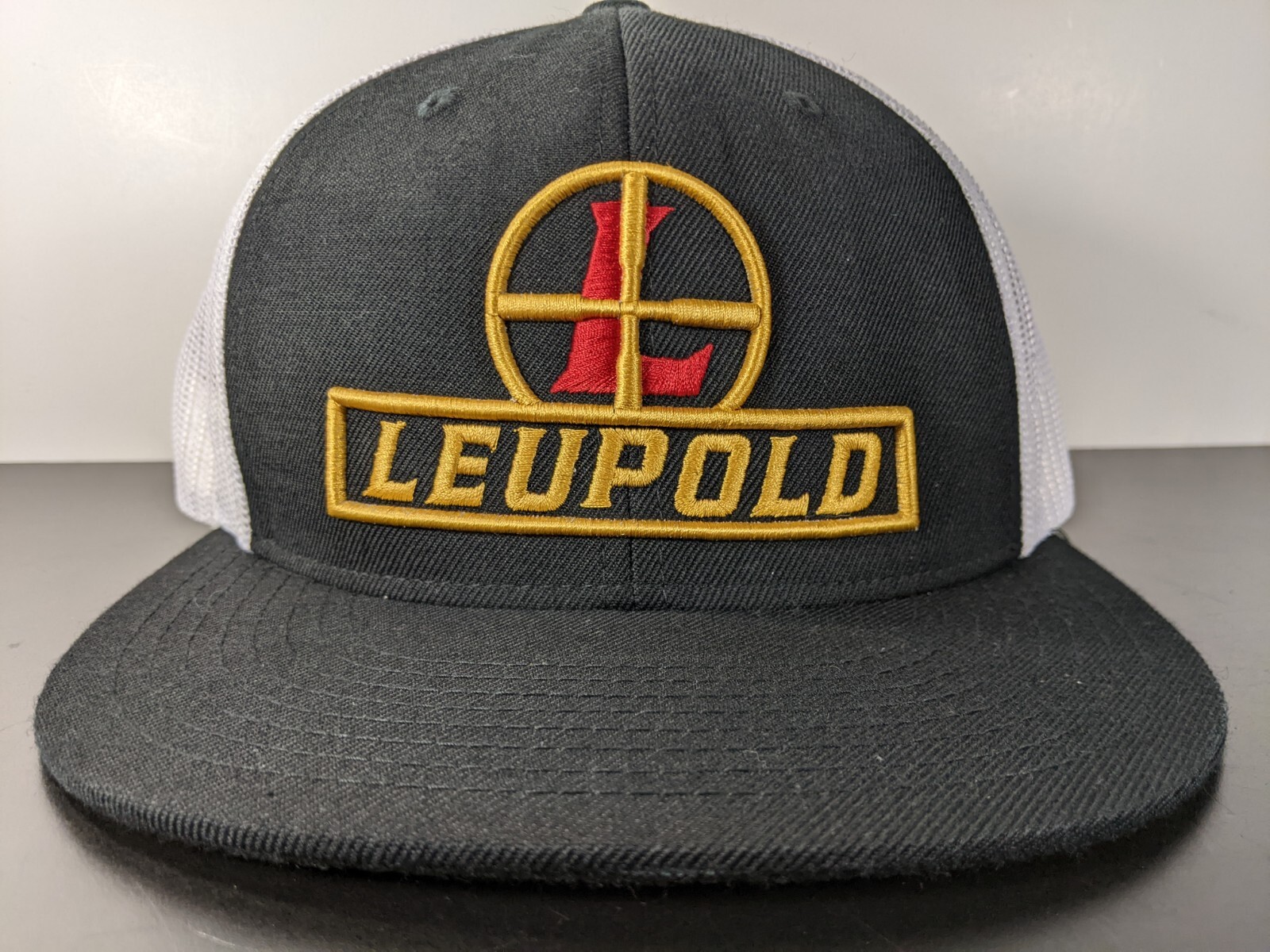 Leupold Optics Tactical Scope Logo Black & Gold Mesh … - Gem