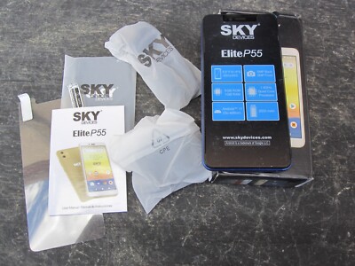Sky Devices Elite P55 4G LTE Dual SIM Unlocked Blue Android Smartphone ...