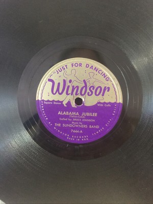 The Sundowners Band 78 rpm 10" shellac on Windsor Just Because ...